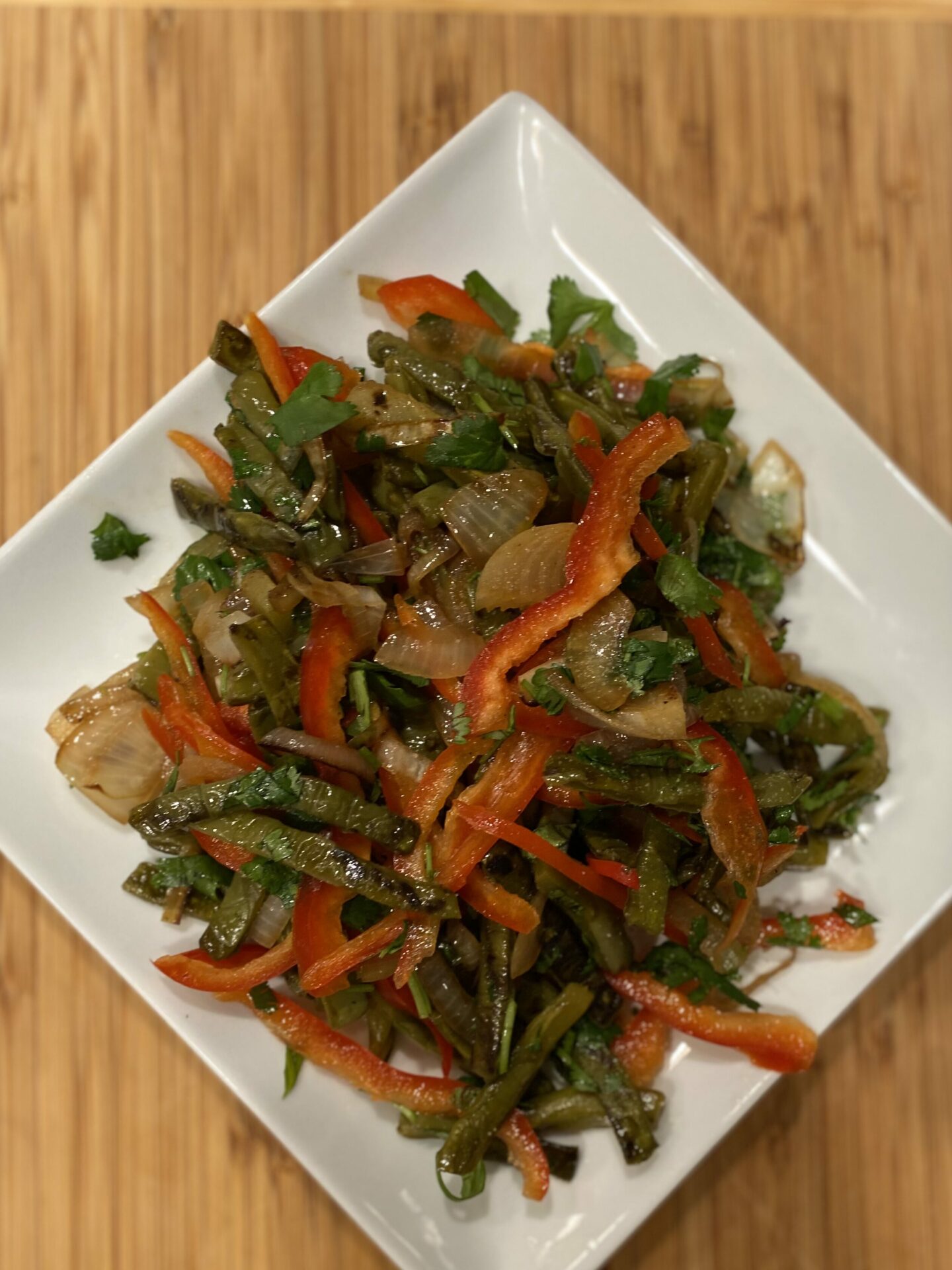 Roasted Nopal Bell Pepper Salad Recipe - Places and Recipes