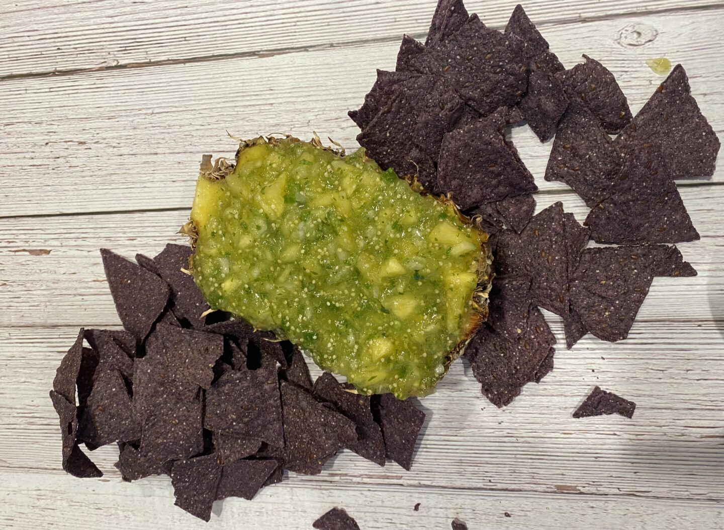 Tomatillo Pineapple Salsa Recipe- Fancy Salsa Verde - Places and Recipes